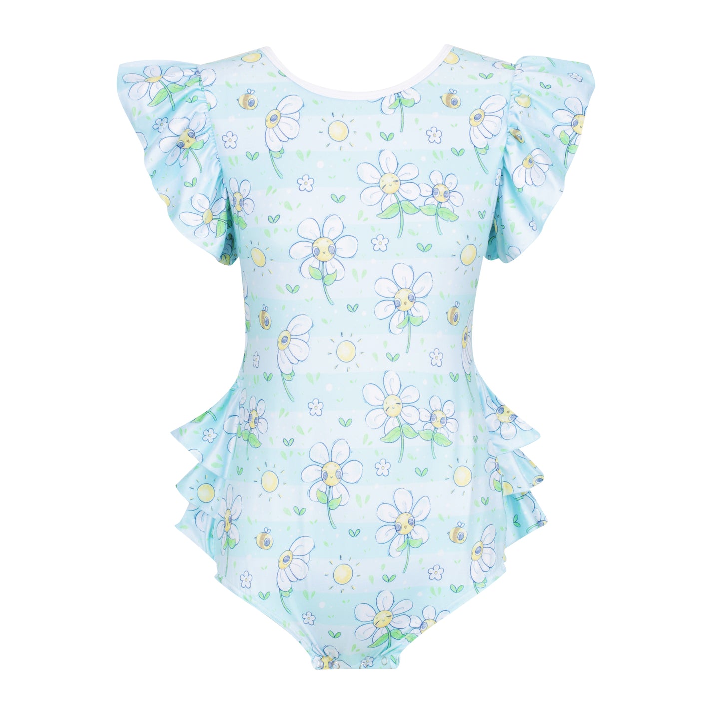 Darling Daisies Ruffle Butt Onesie – Onesies Downunder